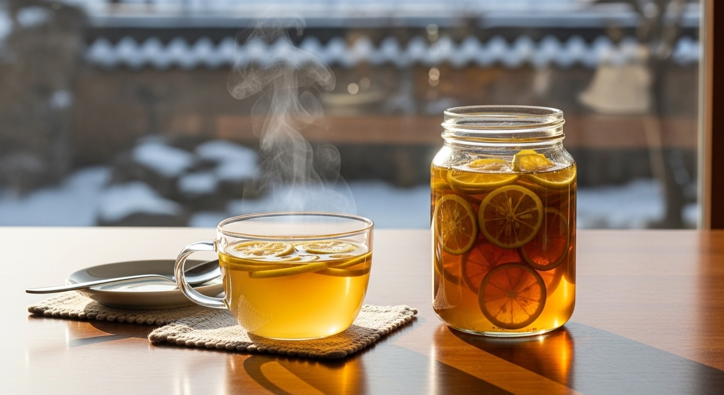 Yuja Tea (Korean Citron Honey Tea) — A Spoonful of Sunshine and Patience